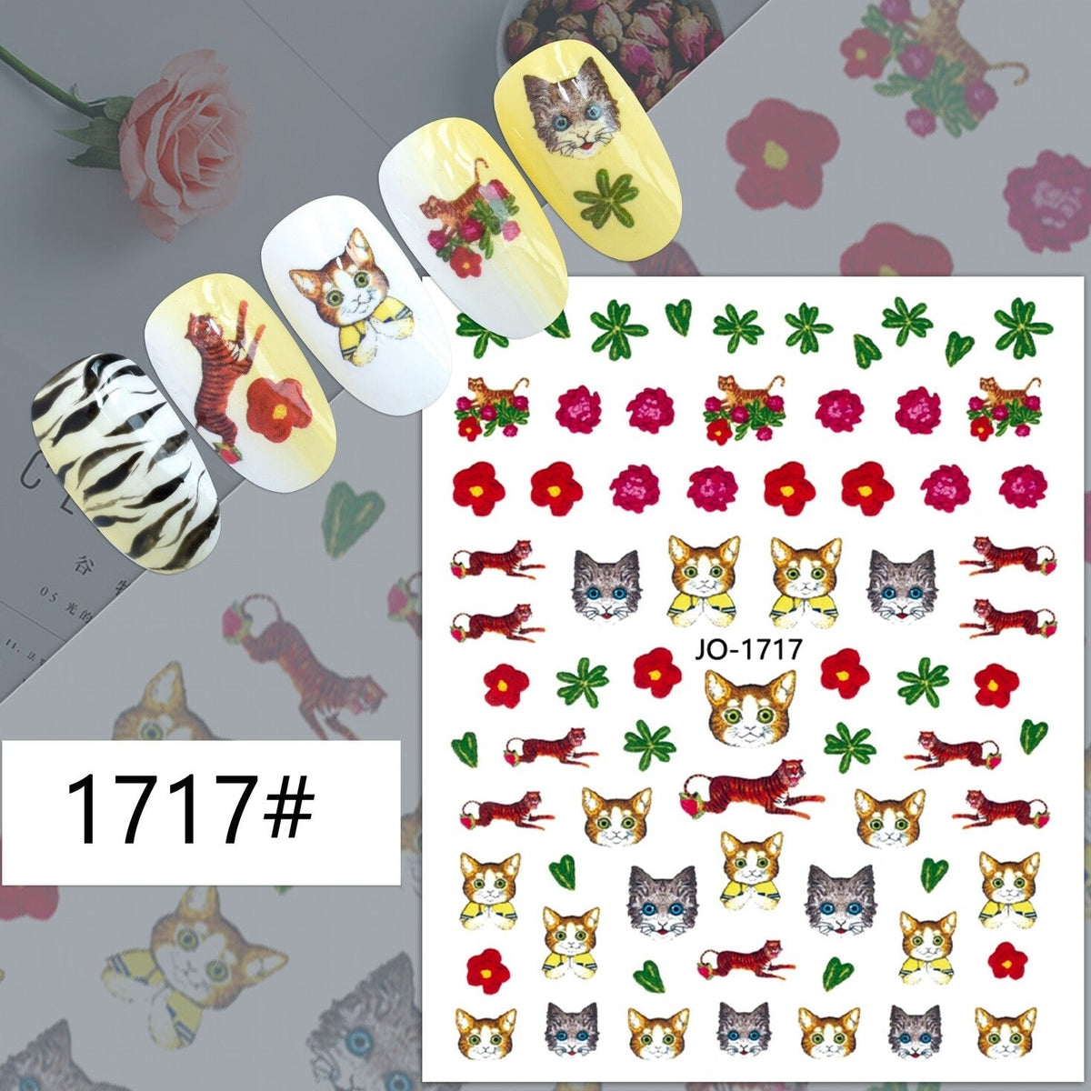 Nail Sticker - 1717 - Cats – Madz Nail & Beauty