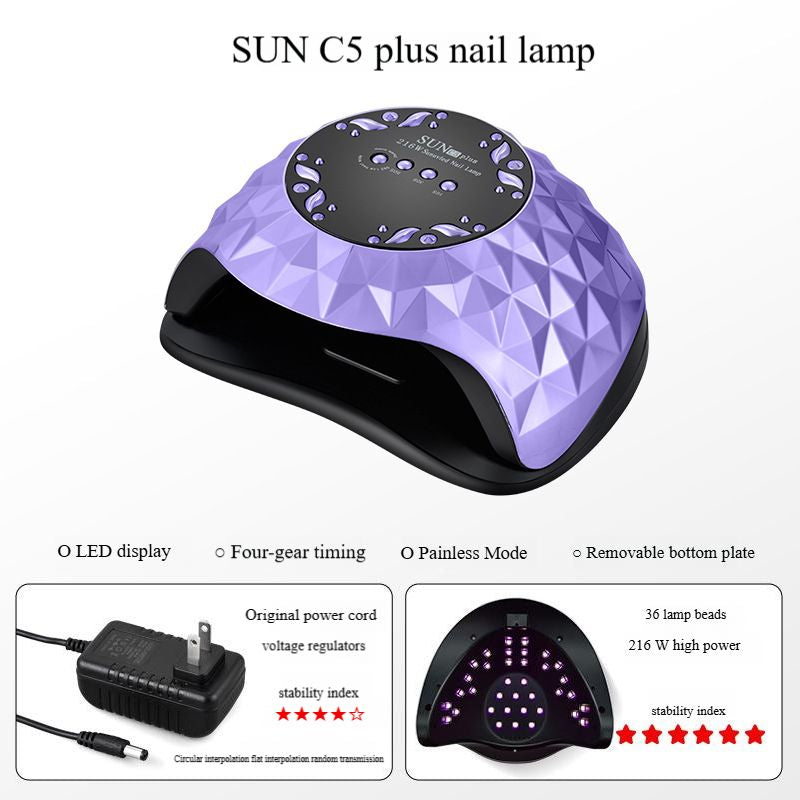 Sun C5 plus - UV LED Light / Lamp - 216W – Madz Nail & Beauty