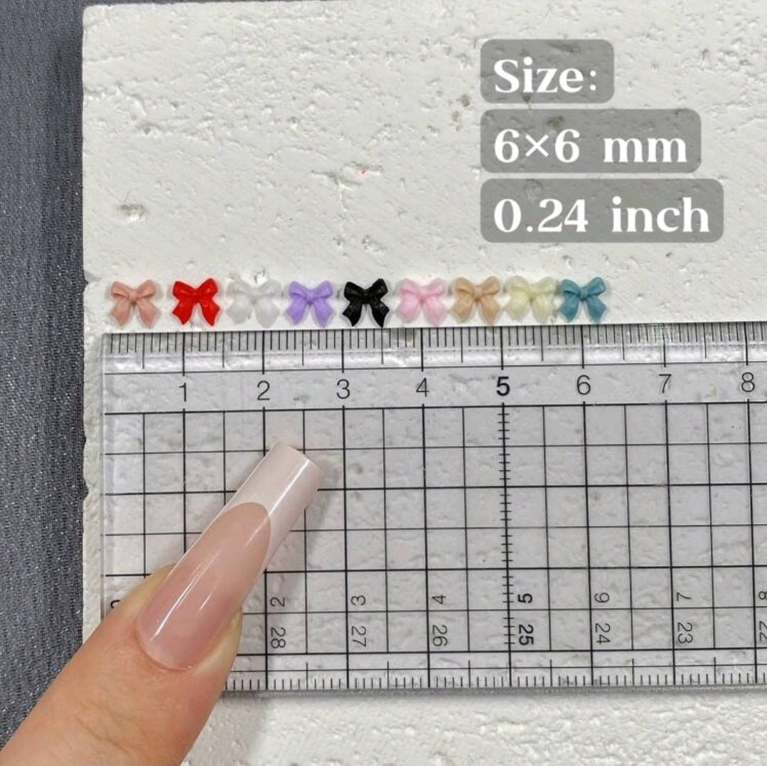 Bows Nail Decoration - Mini Bows - Mix Colours - 100pcs – Madz Nail ...