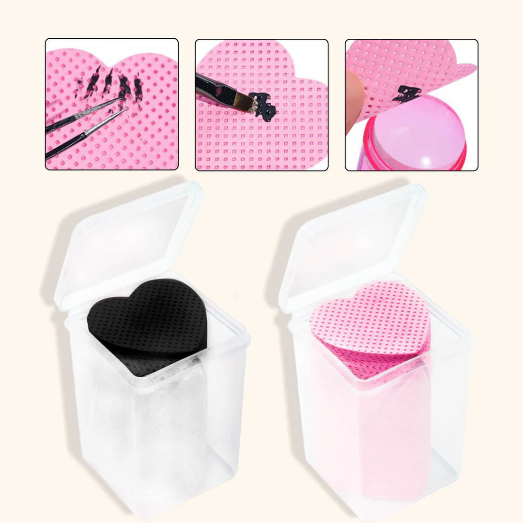 Cotton Wipes - Lint Free - 200pcs - Heart Shape – Madz Nail & Beauty