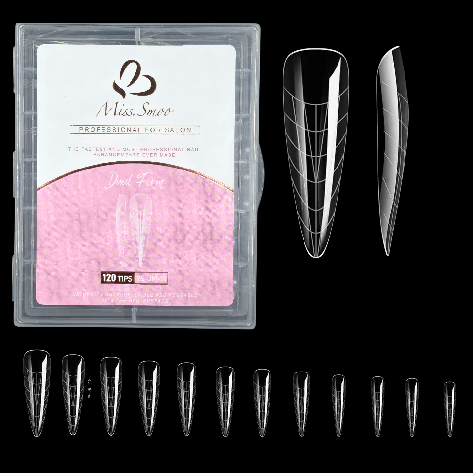 Nail Extension Re-Usable Dual Form/Mould - 120pcs - Stiletto – Madz ...