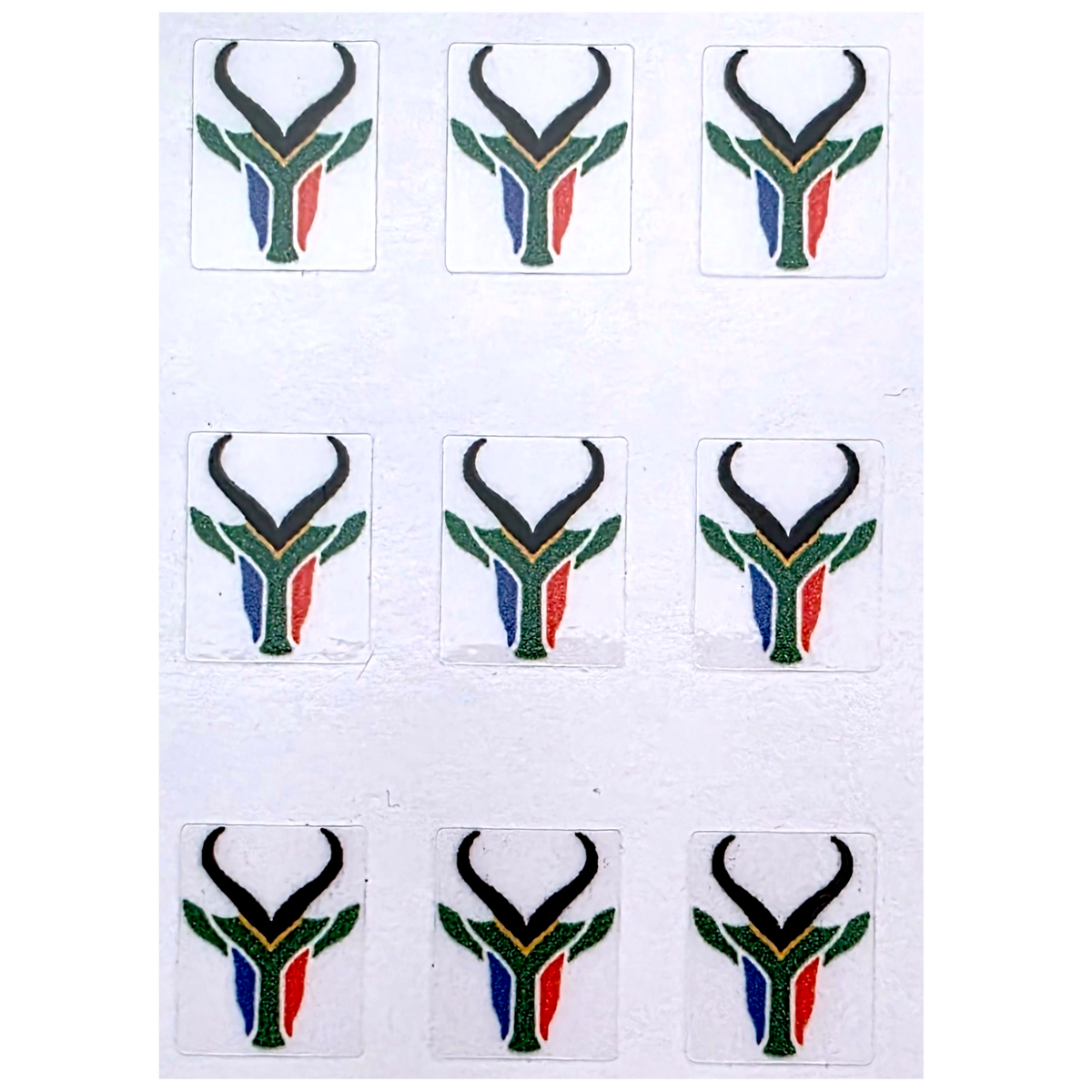 Nail Sticker - Springbok Rugby - Springbok SA Flag – Madz Nail & Beauty