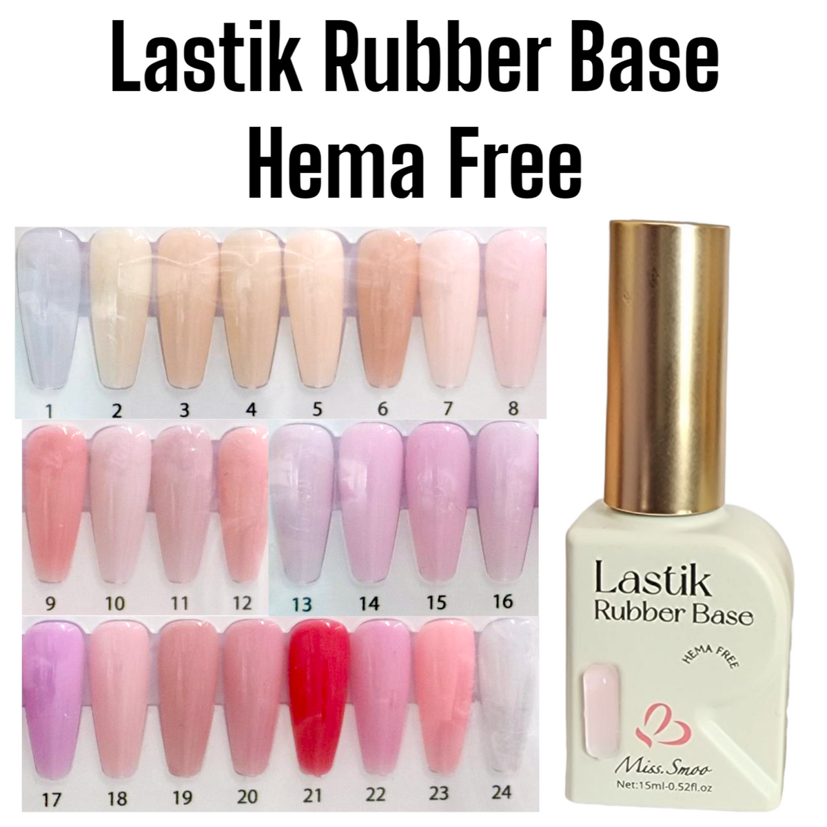 Lastik Rubber Base Coat - Hema Free – Madz Nail & Beauty