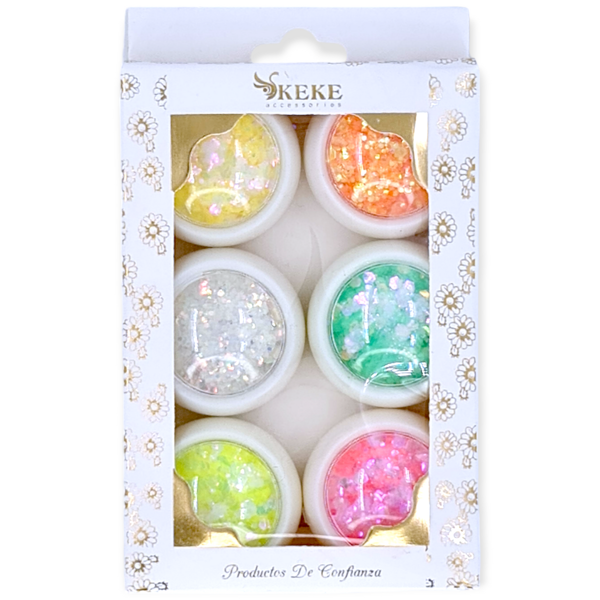 Glitter Chunky Na163 6pcs Madz Nail And Beauty